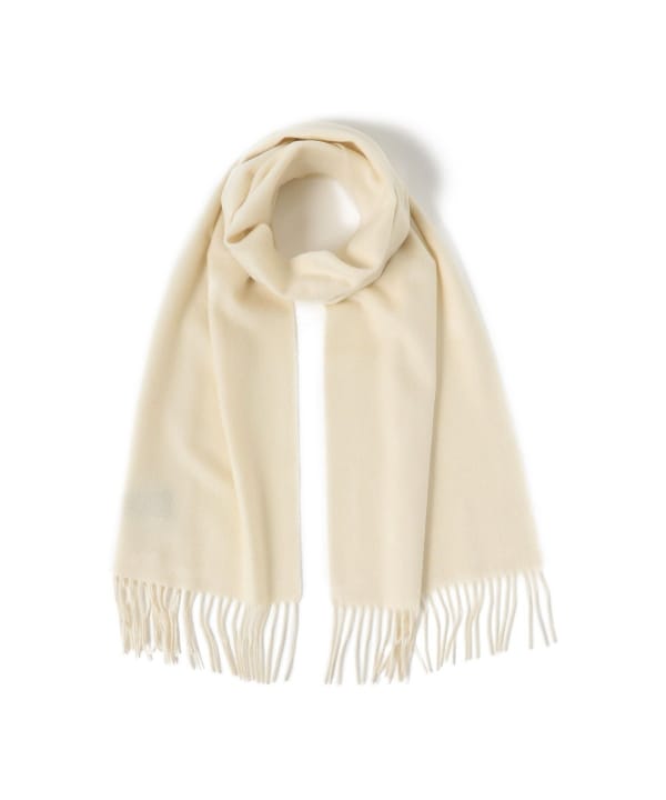 Beams Plus Solid Cashmere Scarf, Off White – Blackstock & Weber